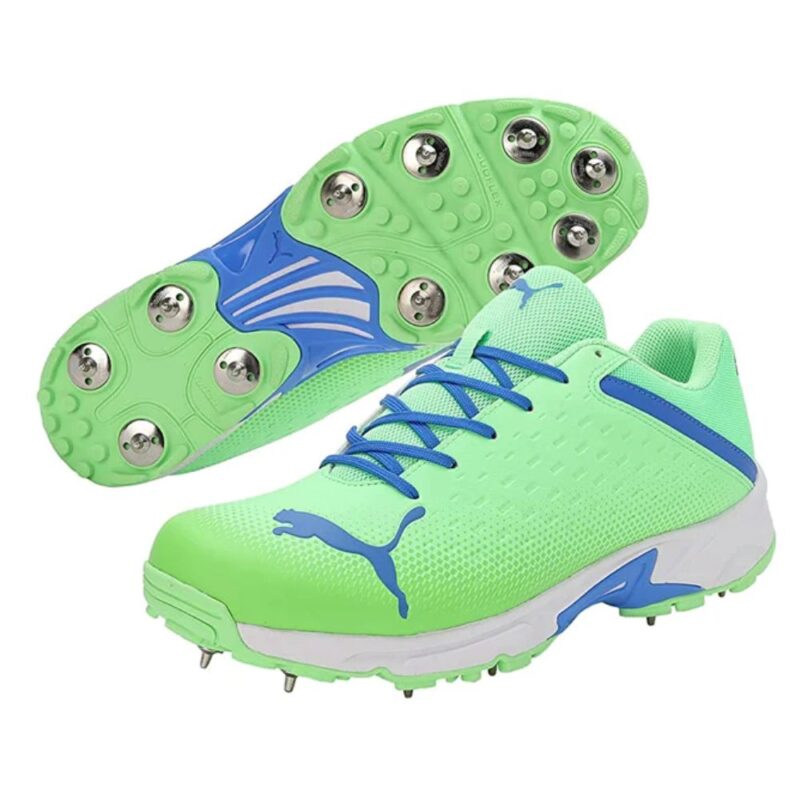 Puma Spike 22.2 Men’s Cricket Shoes Elektro Green Blue – ISPORTS CRICKET