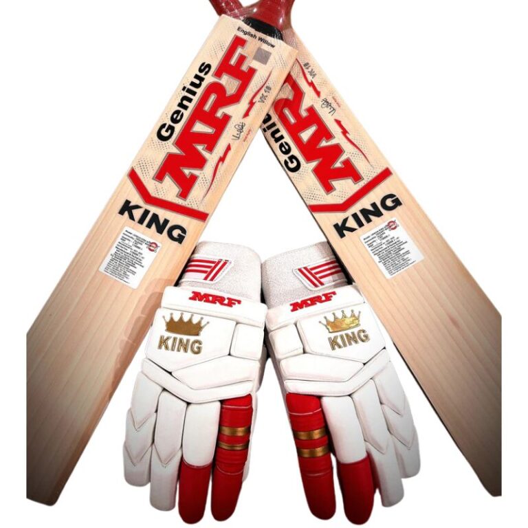MRF King Virat Kohli L.E. English Willow Bat with Batting Gloves ...